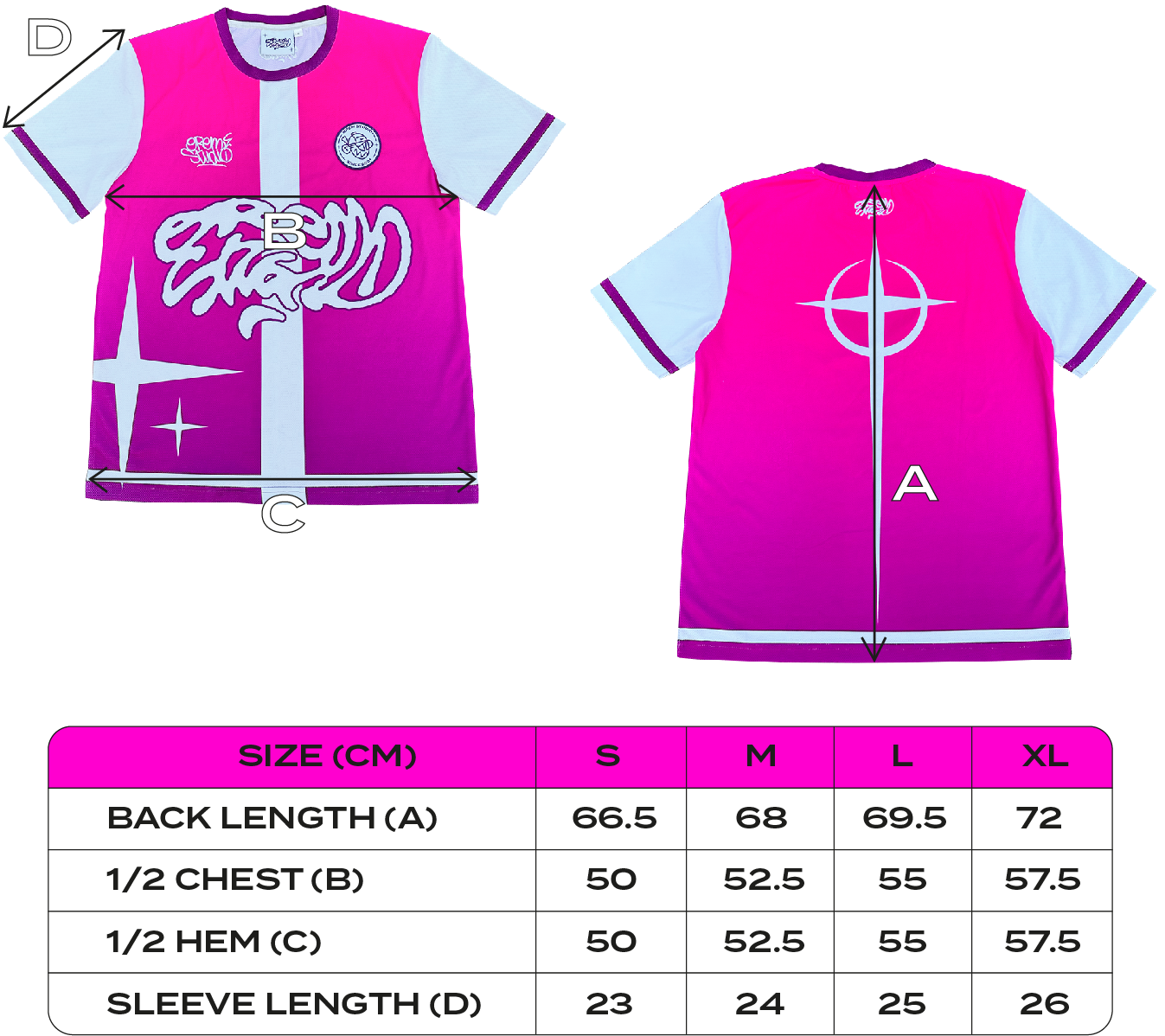 Maillot de foot " Pleine Lucarne" Rose – oremstudio